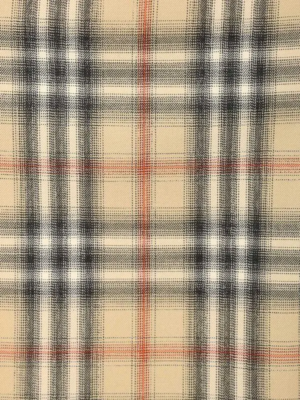 Burberry Check Wool Mini Kilt With Fringes