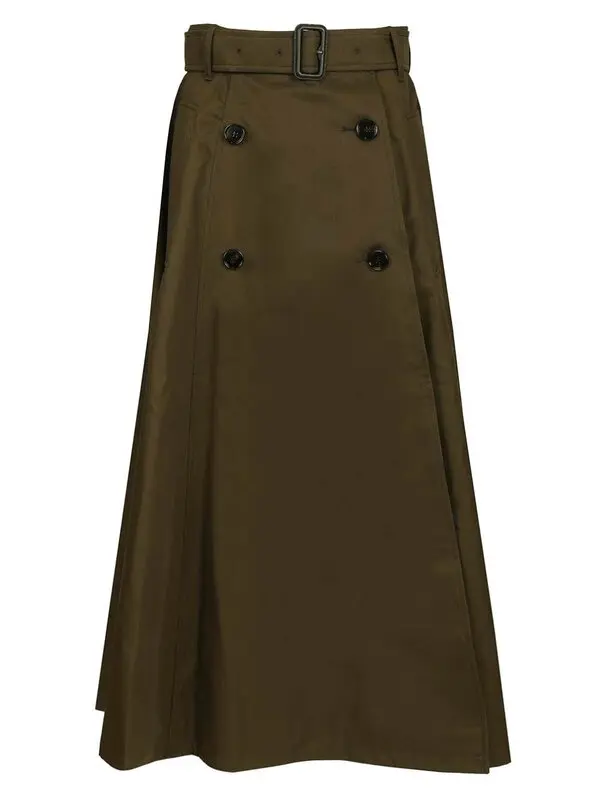 Burberry Midi Trench Skirt