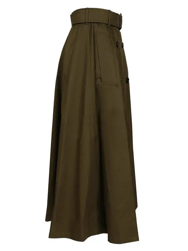 Burberry Midi Trench Skirt