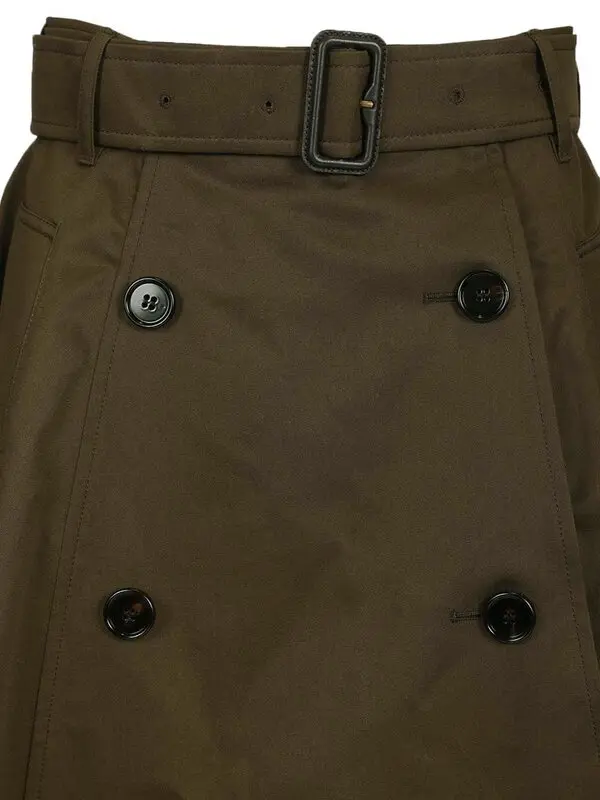 Burberry Midi Trench Skirt