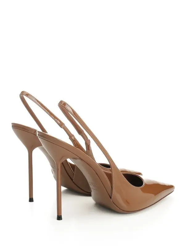 Paris Texas Linda Slingback In Patent Leather - Cream