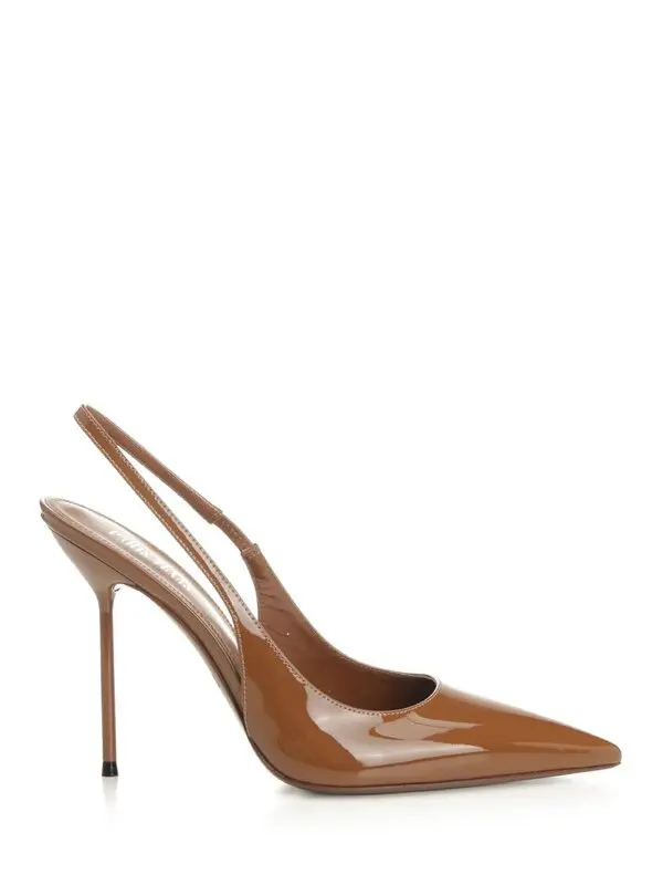Paris Texas Linda Slingback In Patent Leather - Cream