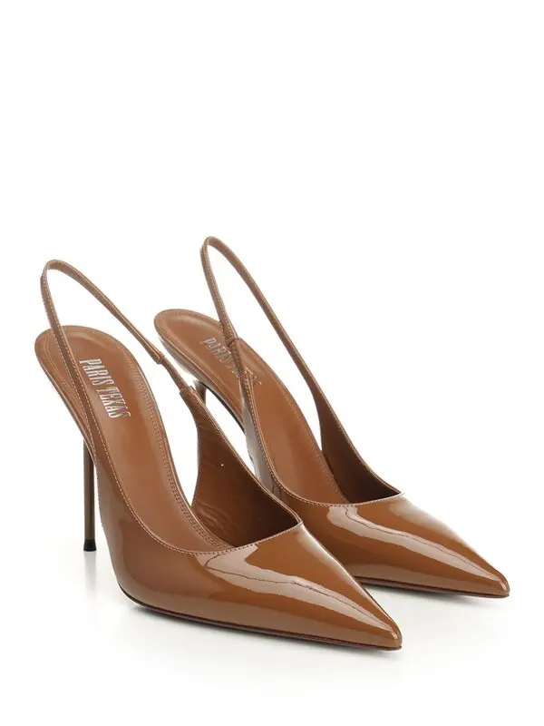 Paris Texas Linda Slingback In Patent Leather - Cream