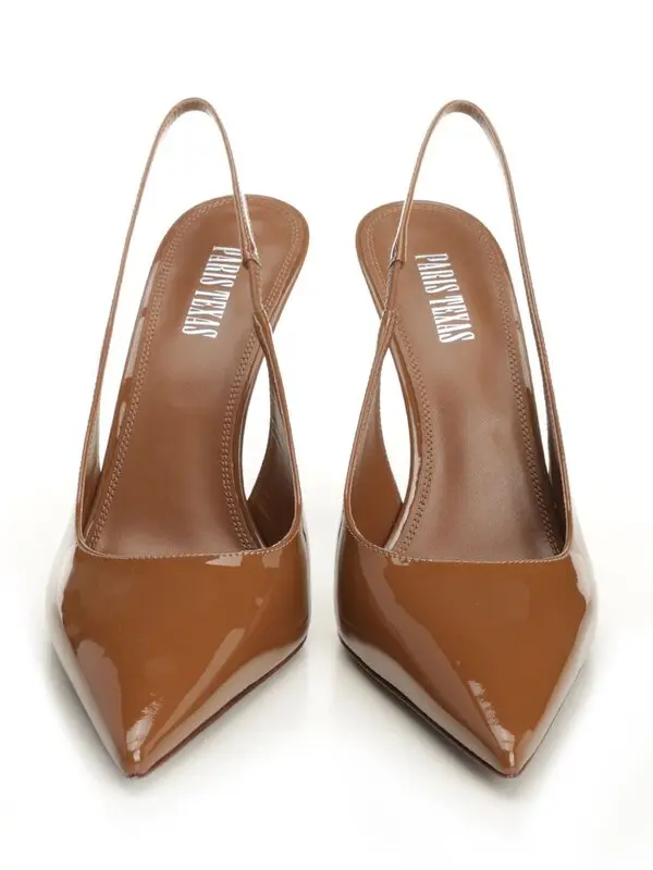 Paris Texas Linda Slingback In Patent Leather - Cream