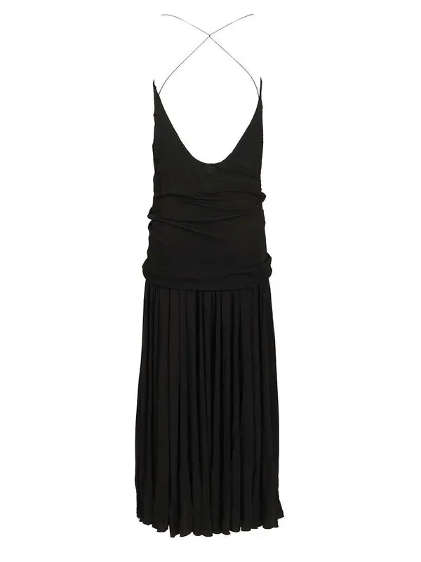 Jacquemus Abiha Gathered Jersey Maxi Dress