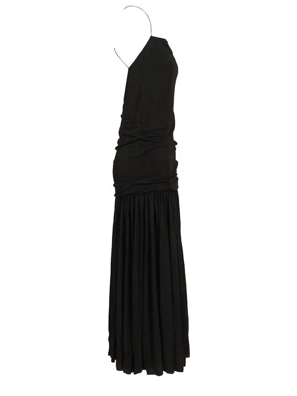 Jacquemus Abiha Gathered Jersey Maxi Dress