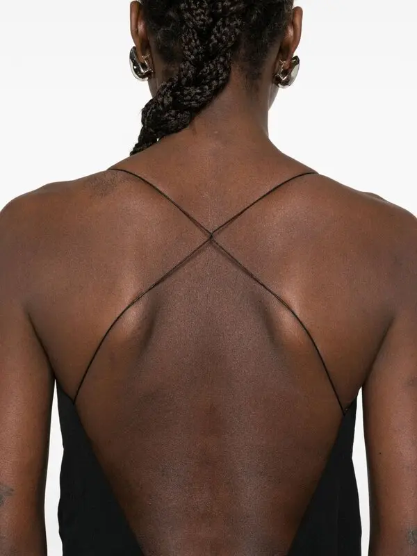 Jacquemus Abiha Gathered Jersey Maxi Dress