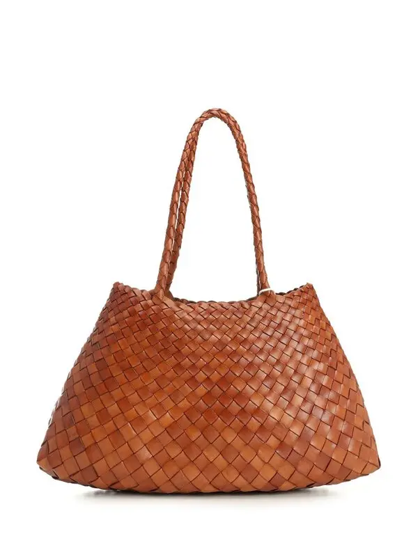 Dragon Diffusion Santa Croce Woven Leather Tote Bag