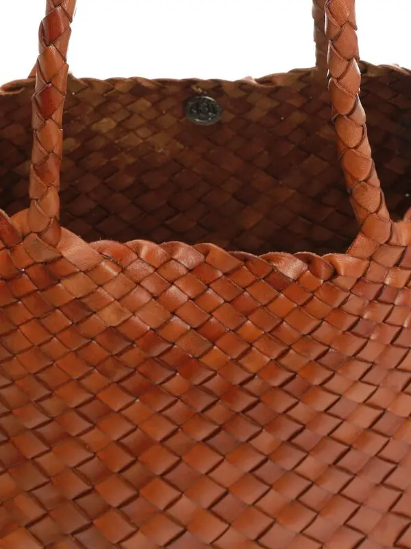 Dragon Diffusion Santa Croce Woven Leather Tote Bag