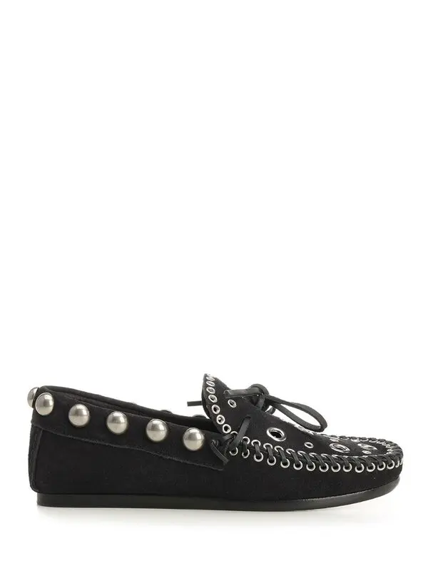 Isabel Marant Étoile Suede Eyelets Moccasin