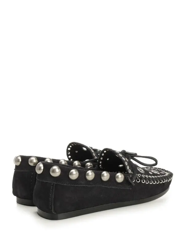 Isabel Marant Étoile Suede Eyelets Moccasin