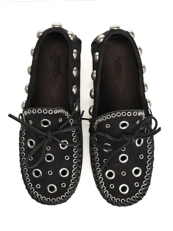 Isabel Marant Étoile Suede Eyelets Moccasin
