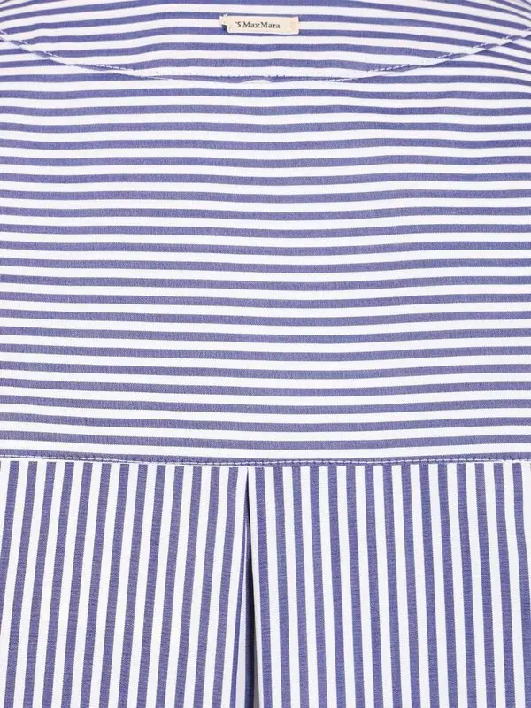 Max Mara Chicca Striped Cotton Poplin Shirt