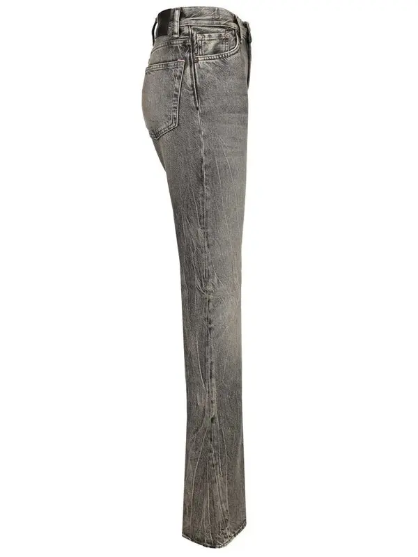 Acne Studios High Waisted Tie-dye Denim Jeans - Blue