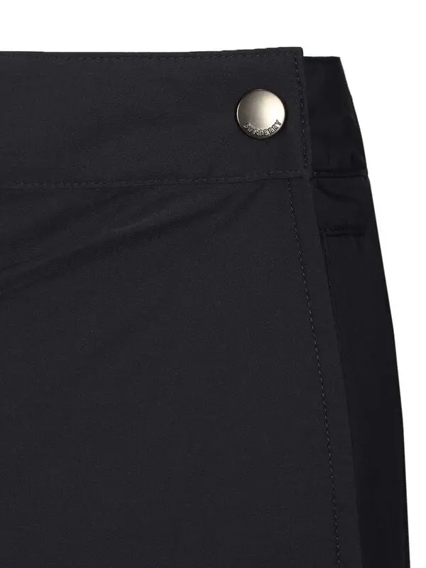 Burberry Pleated Wrap Mini Skirt With Equestrian Knight Design