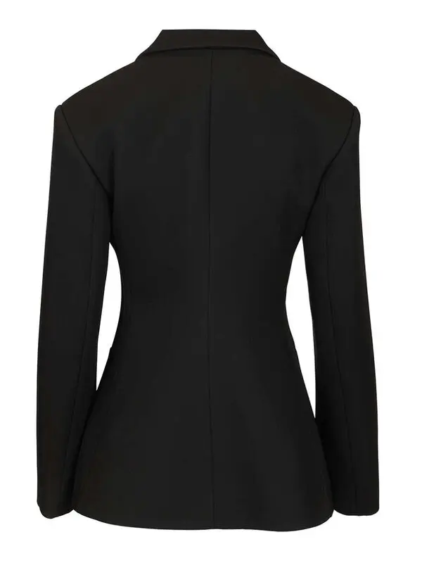 Loewe Wool Twill Fitted Waist Jacket