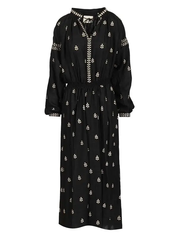 Isabel Marant Étoile Tussar Silk Embroidered Dress