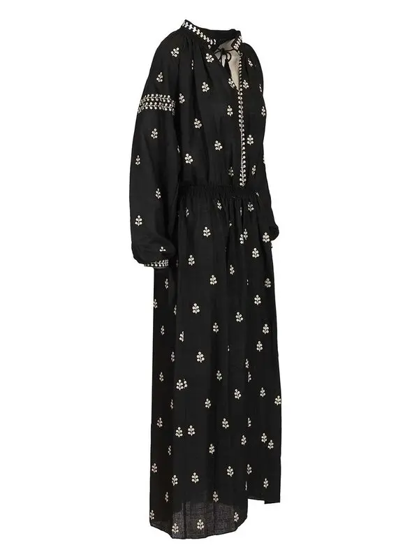 Isabel Marant Étoile Tussar Silk Embroidered Dress