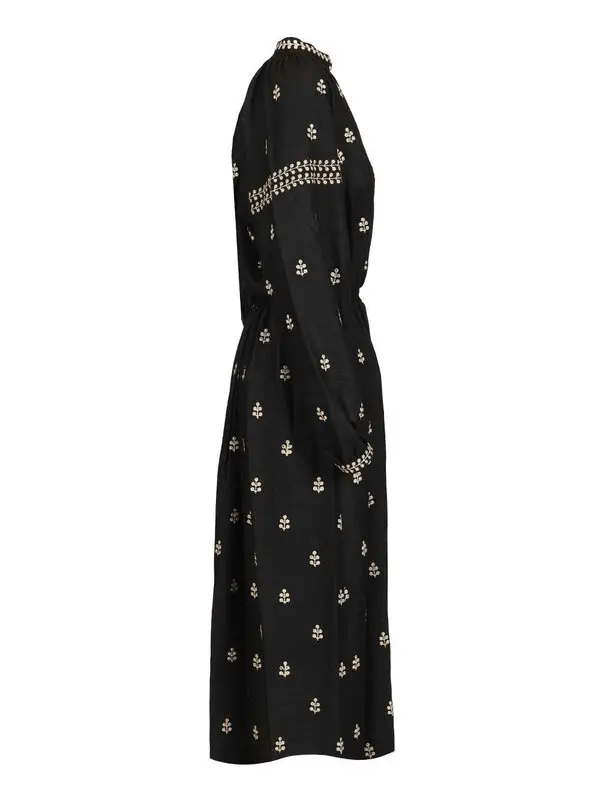 Isabel Marant Étoile Tussar Silk Embroidered Dress