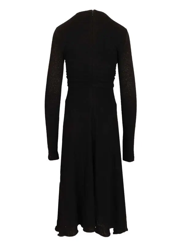 Isabel Marant Étoile Long Sleeve Ruched Bodice Asymmetrical Dress