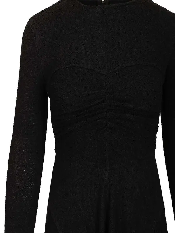 Isabel Marant Étoile Long Sleeve Ruched Bodice Asymmetrical Dress