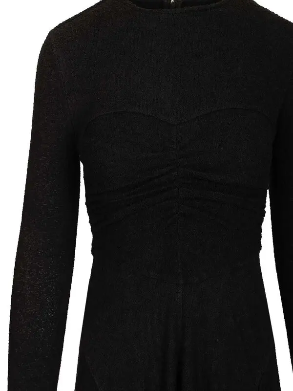 Isabel Marant Étoile Long Sleeve Ruched Bodice Asymmetrical Dress