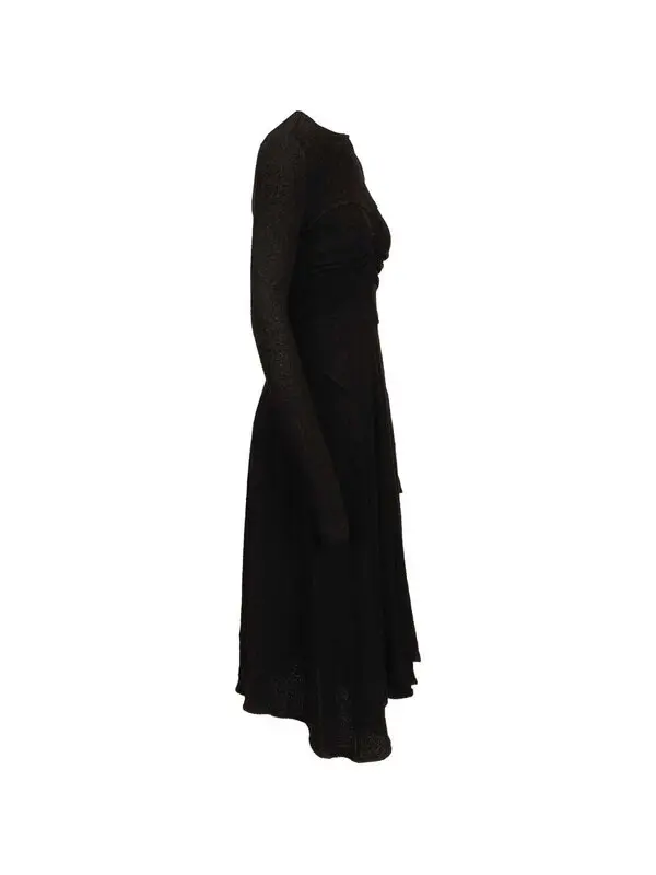 Isabel Marant Étoile Long Sleeve Ruched Bodice Asymmetrical Dress