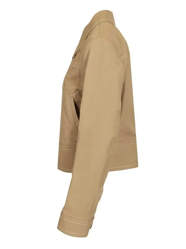 AMI Paris Cotton Jacket With Belt And Hood