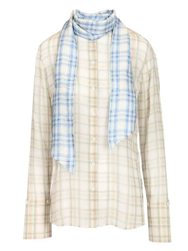 Acne Studios Silk Blouse With Scarf