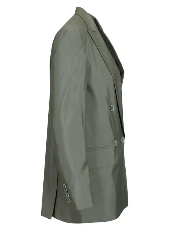 Max Mara Double-breasted Wool And Silk Blazer
