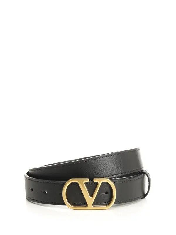 Valentino Garavani Vlogo Signature Belt - Black