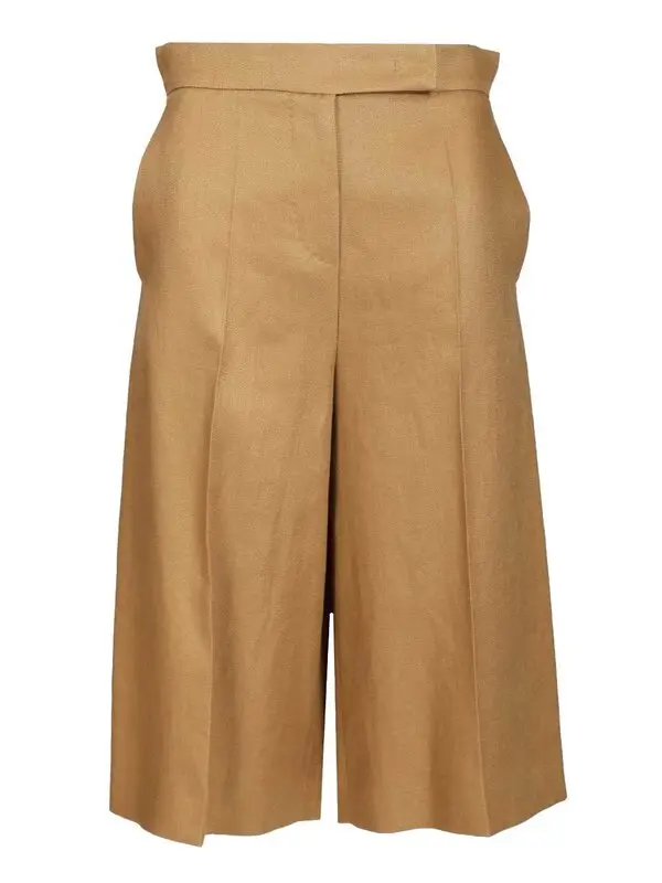 Max Mara Linen Twill Bermuda Shorts