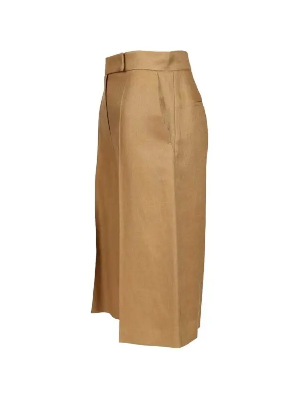 Max Mara Linen Twill Bermuda Shorts