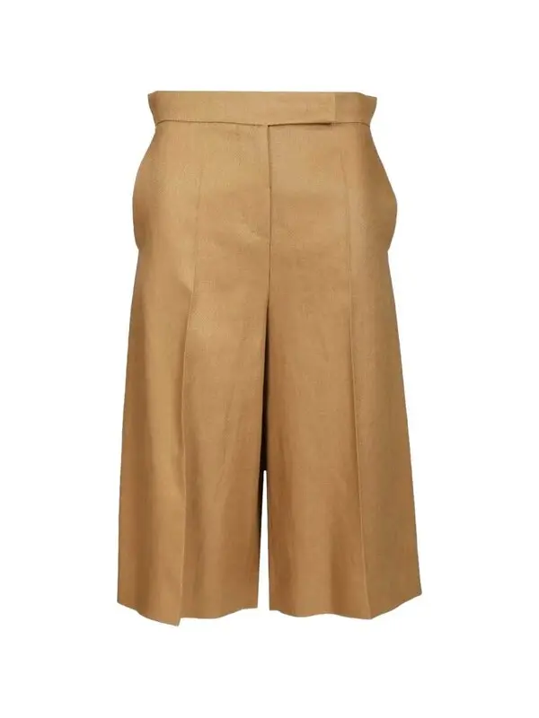 Max Mara Linen Twill Bermuda Shorts