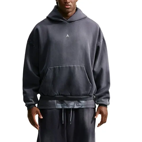 Nike Ja Standard Issue Therma-fit Hoodie 'black Ice Silver