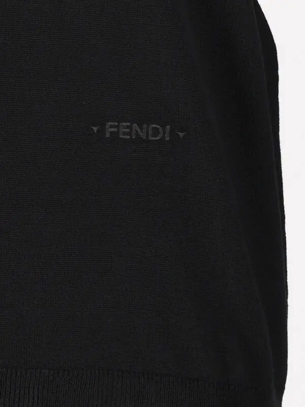 Fendi V-neck Merino Wool Sweater