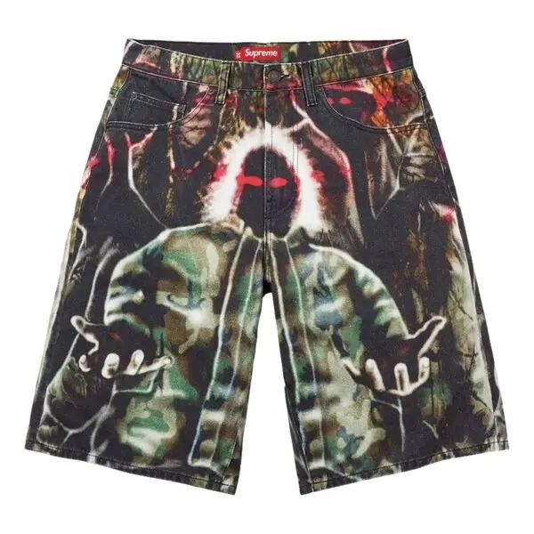Supreme Ss26 Shadows Baggy Denim Short