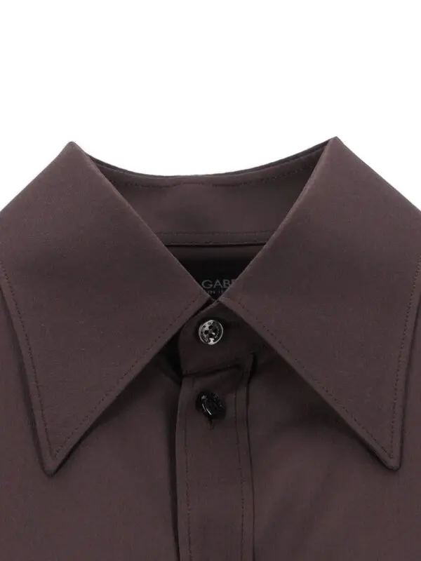 Dolce & Gabbana Shirt In Silk Crêpe De Chine