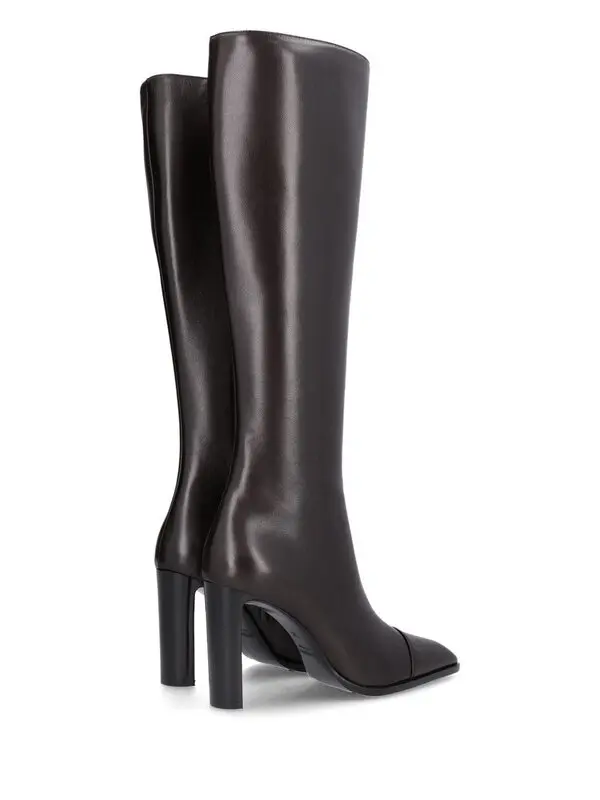 Saint Laurent Venetia Boots In Smooth Leather