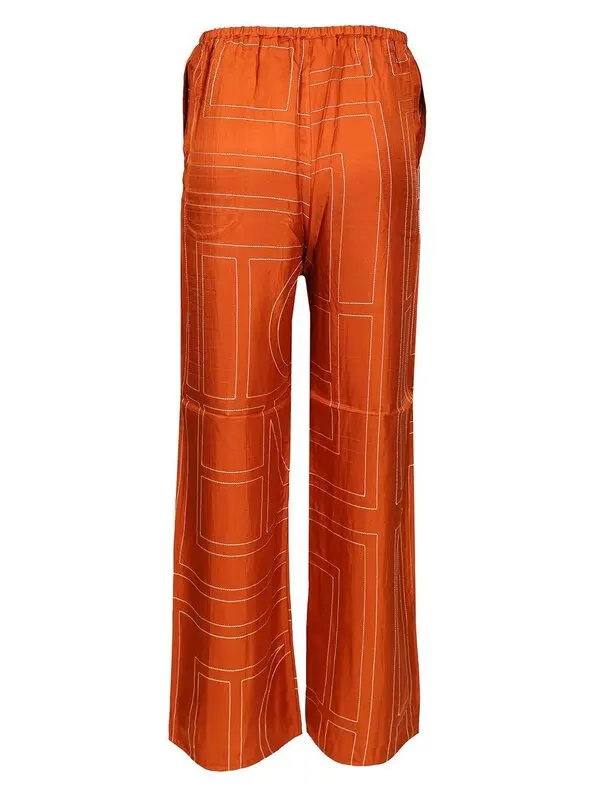TOTEME Monogram Pajama Pants - Orange
