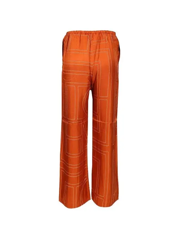 TOTEME Monogram Pajama Pants - Orange