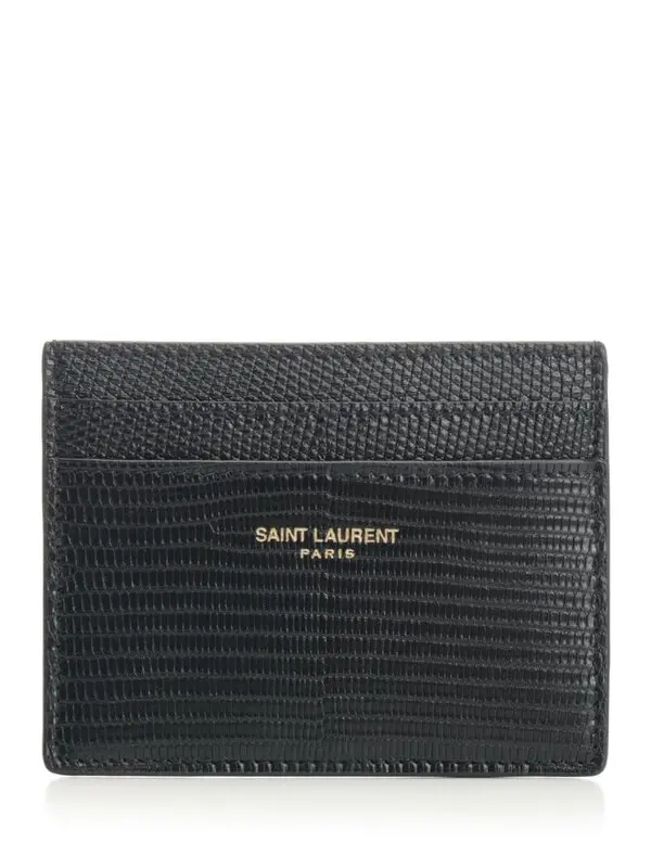 Saint Laurent Signature Card Holder - Black