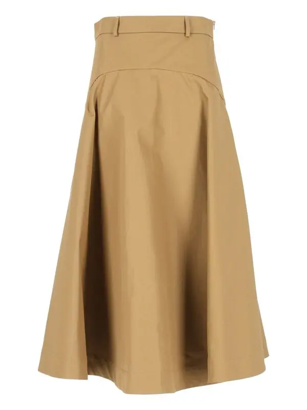 Balenciaga Cotton A-line Skirt