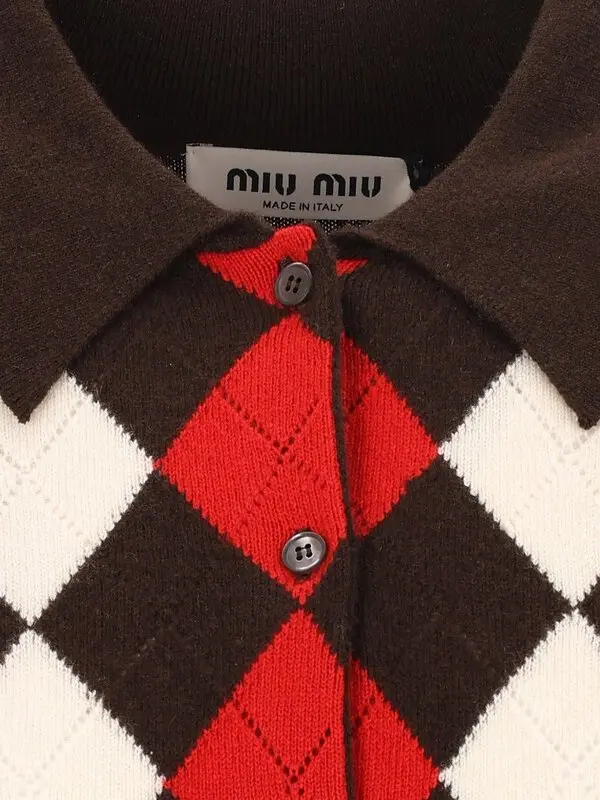 Miu Miu Argyle Cardigan