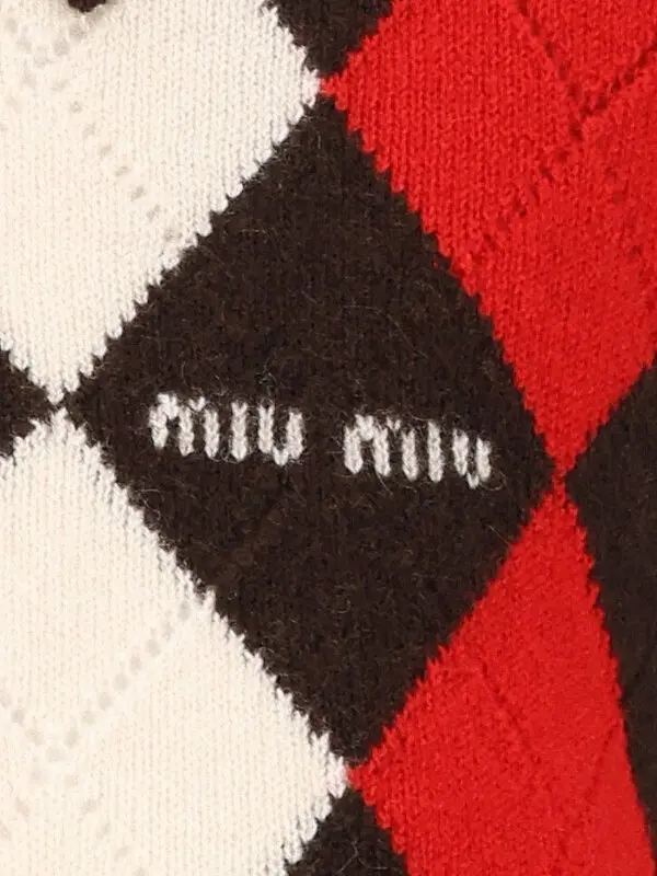 Miu Miu Argyle Cardigan