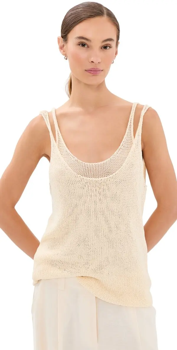 AISLING CAMPS Flip Tank Top - Ivory