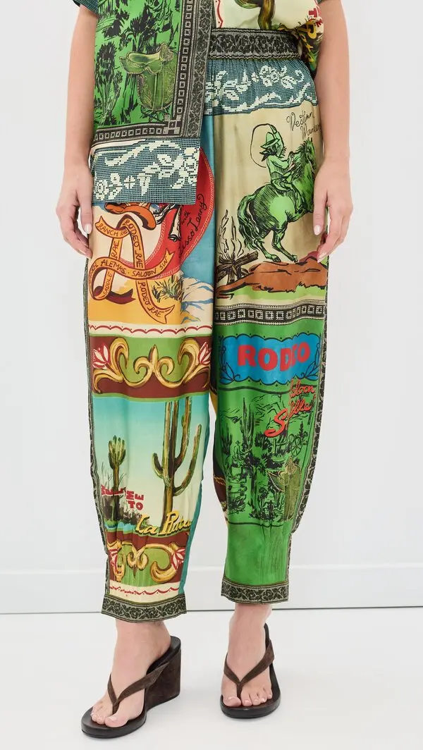 ALEMAIS Ace Tapered Silk Pants