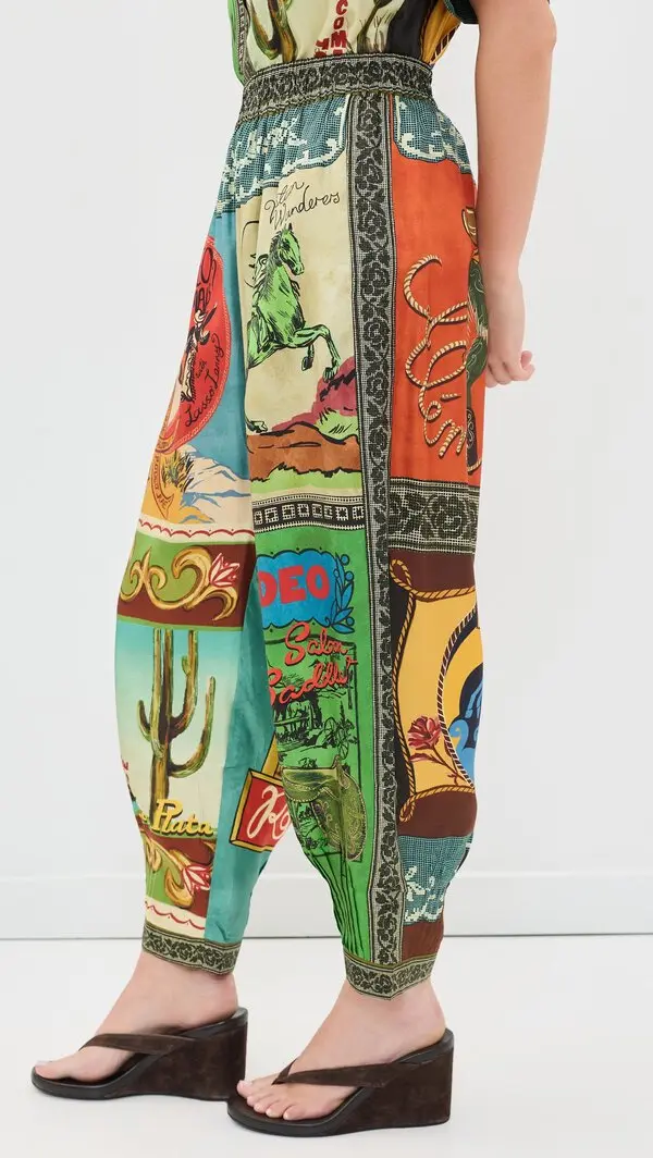 ALEMAIS Ace Tapered Silk Pants