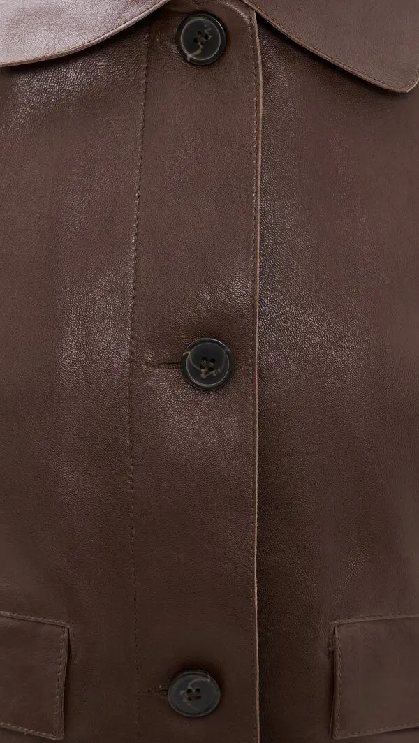 ARMA Vintage Lamb Leather Cropped Jacket
