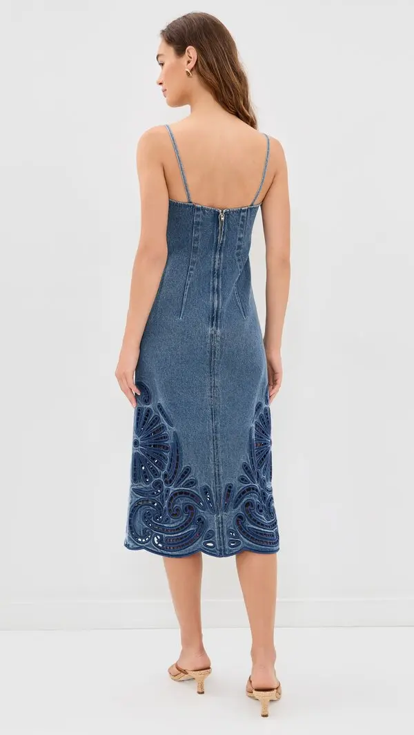 Ulla Johnson The Jane Eyelet Denim Dress